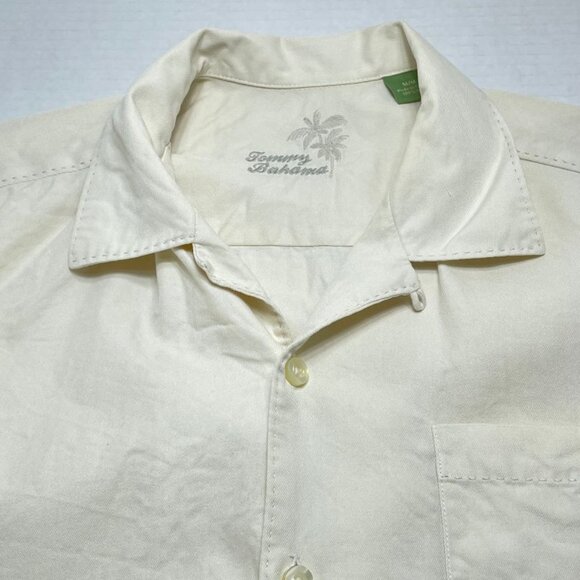 Tommy Bahama | Shirts | Tommy Bahama Mens Casual Silk Shirt Beige Size ...